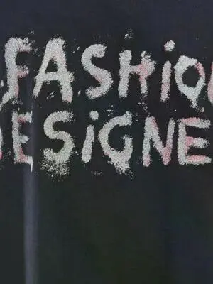 Balenciaga Slogan Print Crewneck T-shirt