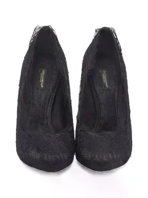 Dolce & Gabbana Lace Trim Stiletto Pumps