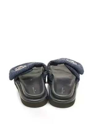 LOUIS VUITTON Monogram Denim Pool Pillow Sandals