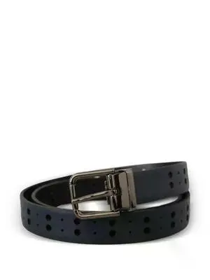 Dolce & Gabbana Perforated Leather Belt - Blue