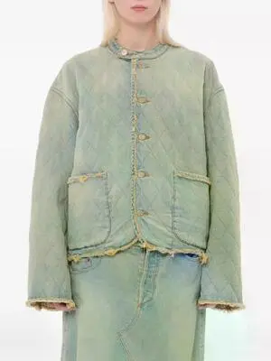 MAGLIANO Quilted Frayed-edge Jacket