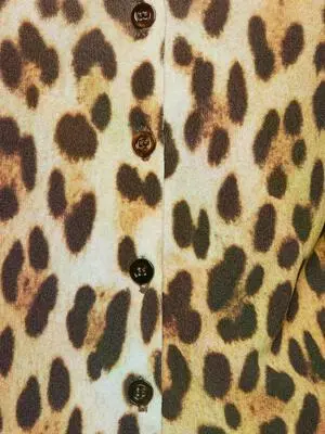 Moschino Leopard-print Knitted Cardigan