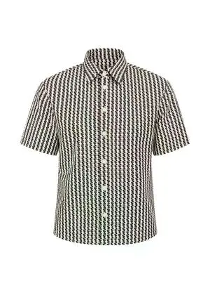 Dolce & Gabbana Geometric-pattern Short-sleeve Shirt - White