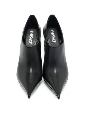 Versace Calf Leather Pointed-toe Stiletto Ankle Boots