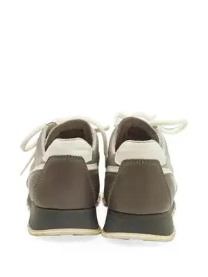 Prada Paneled Lace-up Sneakers