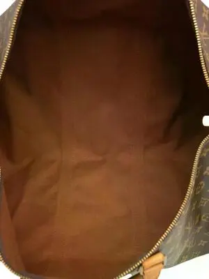 LOUIS VUITTON Monogram Keepall 55 Travel Bag - Brown