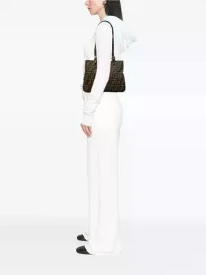 Fendi Zucca Canvas Shoulder Bag