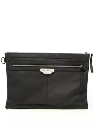 Balenciaga 2015 Lambskin Marble Clip L Clutch Bag