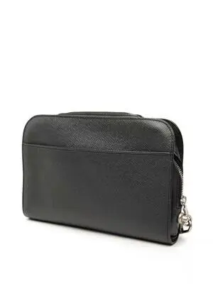 LOUIS VUITTON Taiga Leather Pochette Baikal Clutch Bag
