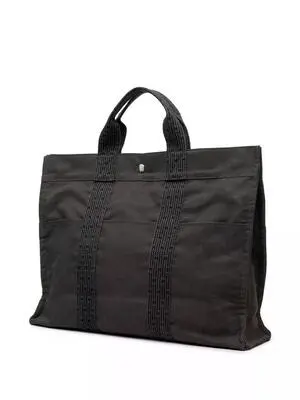 Hermès Canvas Herline Mm Tote Bag - Grey