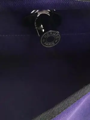 Hermès Military Toile And Vache Hunter Herbag Zip 20 Crossbody Bag - Purple