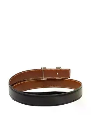 Hermès Constance H Reversible Belt - Black