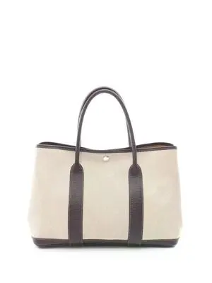 Hermès 2006 Garden Party 36 Tote Bag In Toile And Negonda Leather - Neutrals