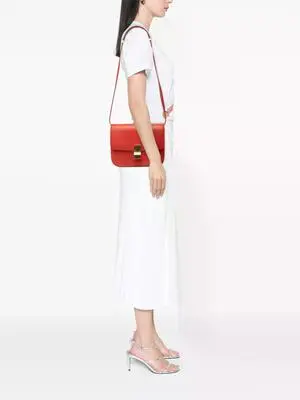 Celine Medium Calfskin Classic Box Crossbody Bag - Orange