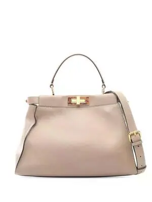 Fendi Medium Leather Peekaboo Iconic Satchel