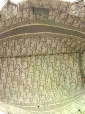 Dior Medium Oblique Embroidered Canvas Book Tote Bag