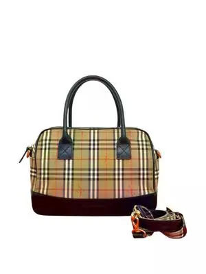 Burberry Haymarket Check Satchel