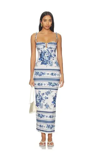 MONTCE Trois Long Slip Dress - Blue