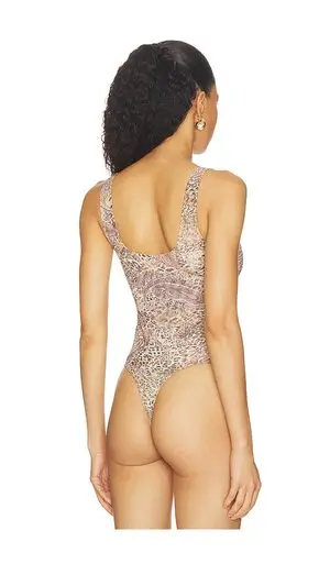 L'Agence Kalea Scoop Neck Tank Bodysuit - Multi