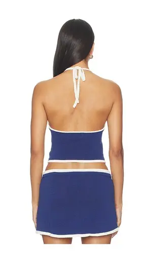 SEROYA Zava Knit Halterneck Top