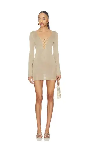 FLOOK THE LABEL Farrah Mini Dress - Cream