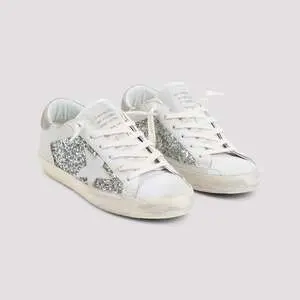 GOLDEN GOOSE Super-star Sneakers With Glitter Accents