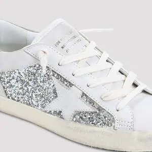 GOLDEN GOOSE Super-star Sneakers With Glitter Accents