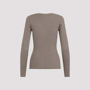 Brunello Cucinelli Ribbed V-neck Sweater