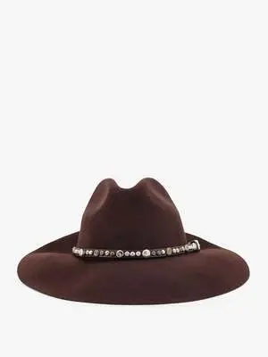 GOLDEN GOOSE Studded Fedora Hat - Multicolor