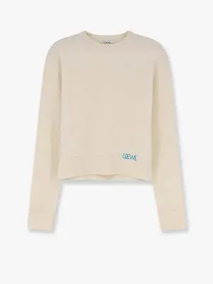 Loewe Wool Sweater With Embroidered Logo