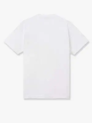 Stone Island Cotton T-shirt With Front Logo Patch - White