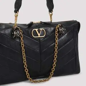 Valentino Garavani Panthea Lambskin Tote Bag With Gold-toned Hardware