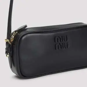 Miu Miu Calf Leather Handle Bag - Black