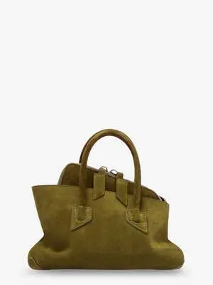 Attico La Passeggiata Mini Suede Handbag - Yellow