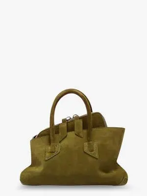 Attico La Passeggiata Mini Suede Handbag - Yellow