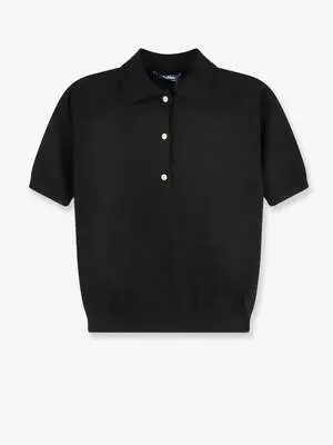 Max Mara S Max Mara Cotton, Silk, And Cashmere Polo Shirt Multicolor
