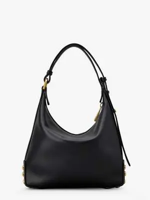TOD'S Leather Shoulder Bag With Metal Dots - Multicolor