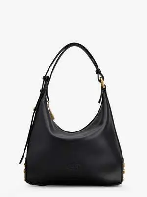 TOD'S Leather Shoulder Bag With Metal Dots - Multicolor