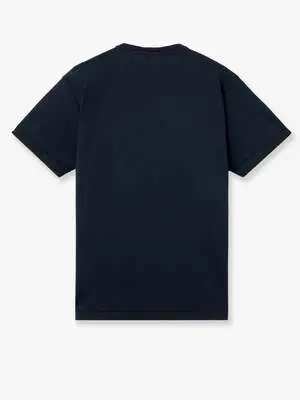 Stone Island Cotton T-shirt With Front Logo Patch - Multicolor
