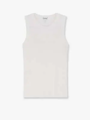 Loewe Anagram Ribbed Viscose Tank Top - White