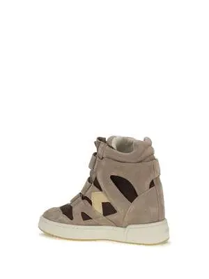 Isabel Marant Étoile Leather Sneakers - Cream