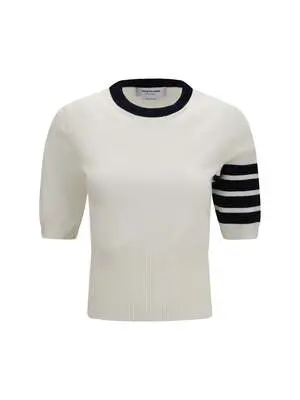 Thom Browne Hector Intarsia T-shirt - White