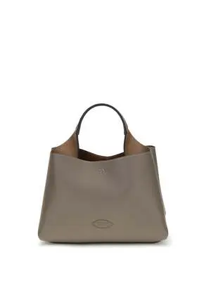 TOD'S Micro Leather Handbag - Gray