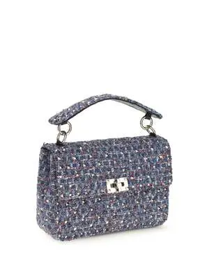 Valentino Garavani Rockstud Spike Tweed Handbag