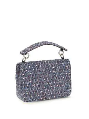 Valentino Garavani Rockstud Spike Tweed Handbag