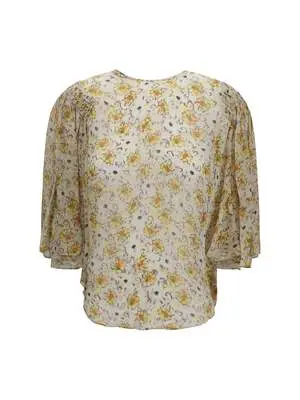 Isabel Marant Étoile Floma Floral Print Blouse - Cream