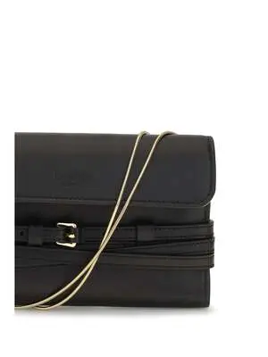 Moschino Leather Wallet With Buckle Detail