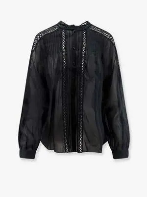 Isabel Marant Étoile Marant Polda Viscose And Linen Shirt - Black