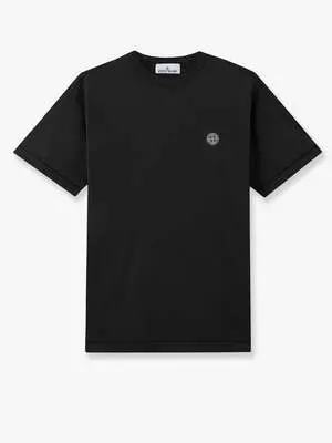 Stone Island Cotton T-shirt With Front Logo Patch