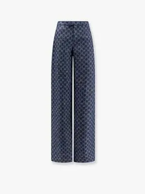 GUCCI GUCCI Cotton Denim Trousers With GG Motif